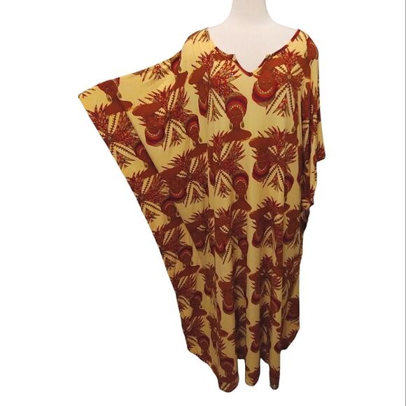 Kaftans | Beautiful African Print Mumu Kaftan Gown | Poshmark